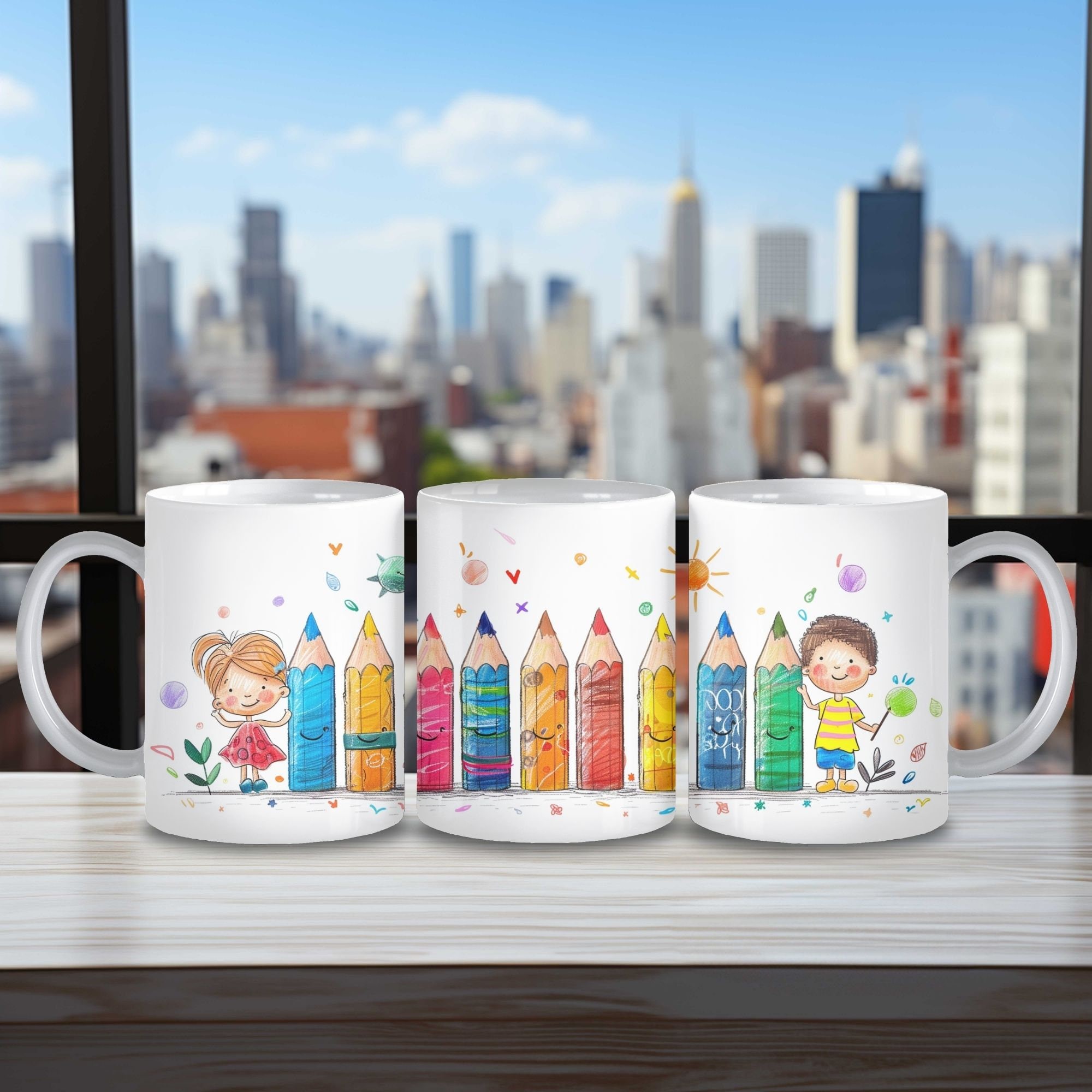 Watercolor Back to School Mug Wrap Bundle: 700+ Sublimation Designs ...