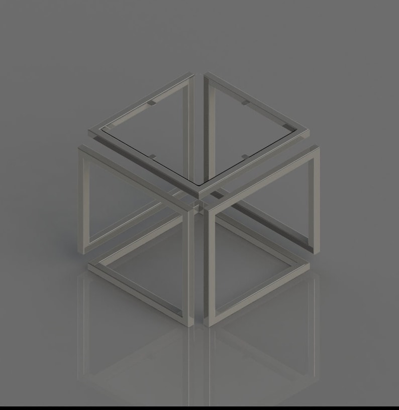 Infinity Cube Coffee Table Wood and Weldment DIY Files 2 in 1 - Etsy