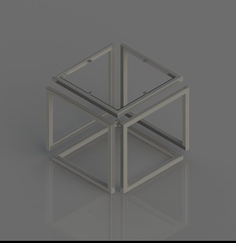 Infinity Cube Coffee Table Wood and Weldment DIY Files 2 in 1 - Etsy