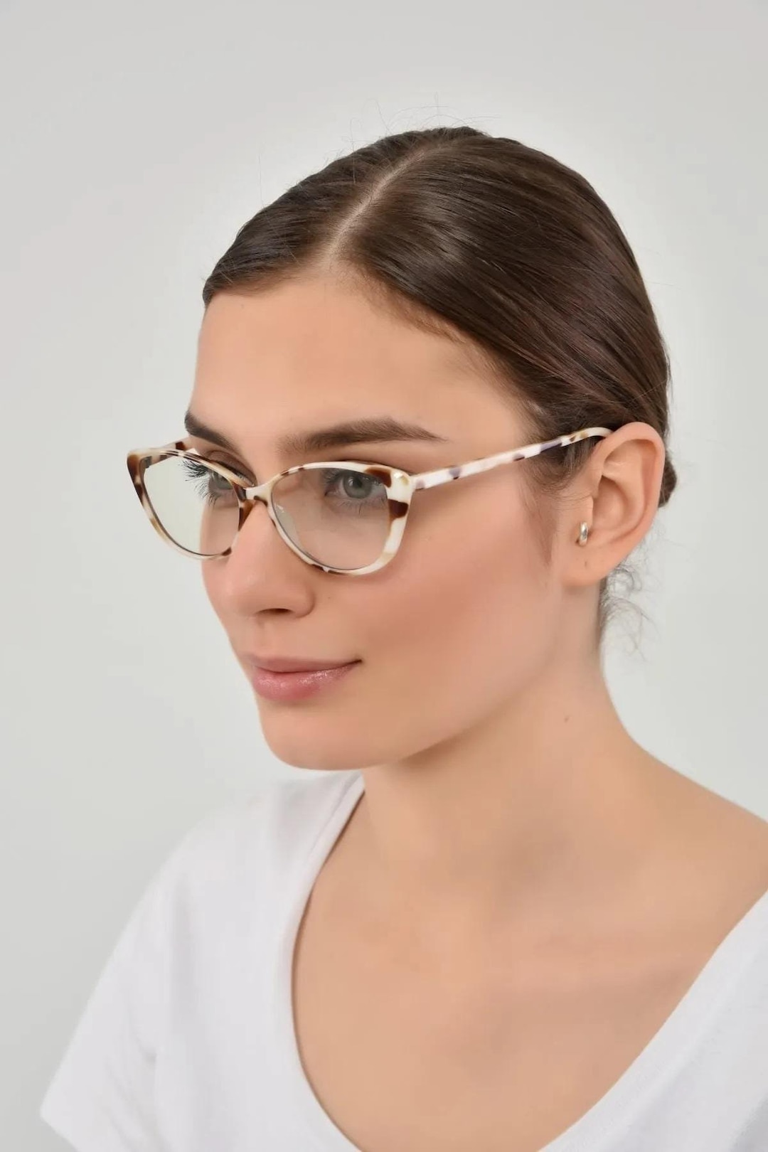 Beta Milky Brown Unisex Blue Light Blocking Screen Glasses, Reading ...