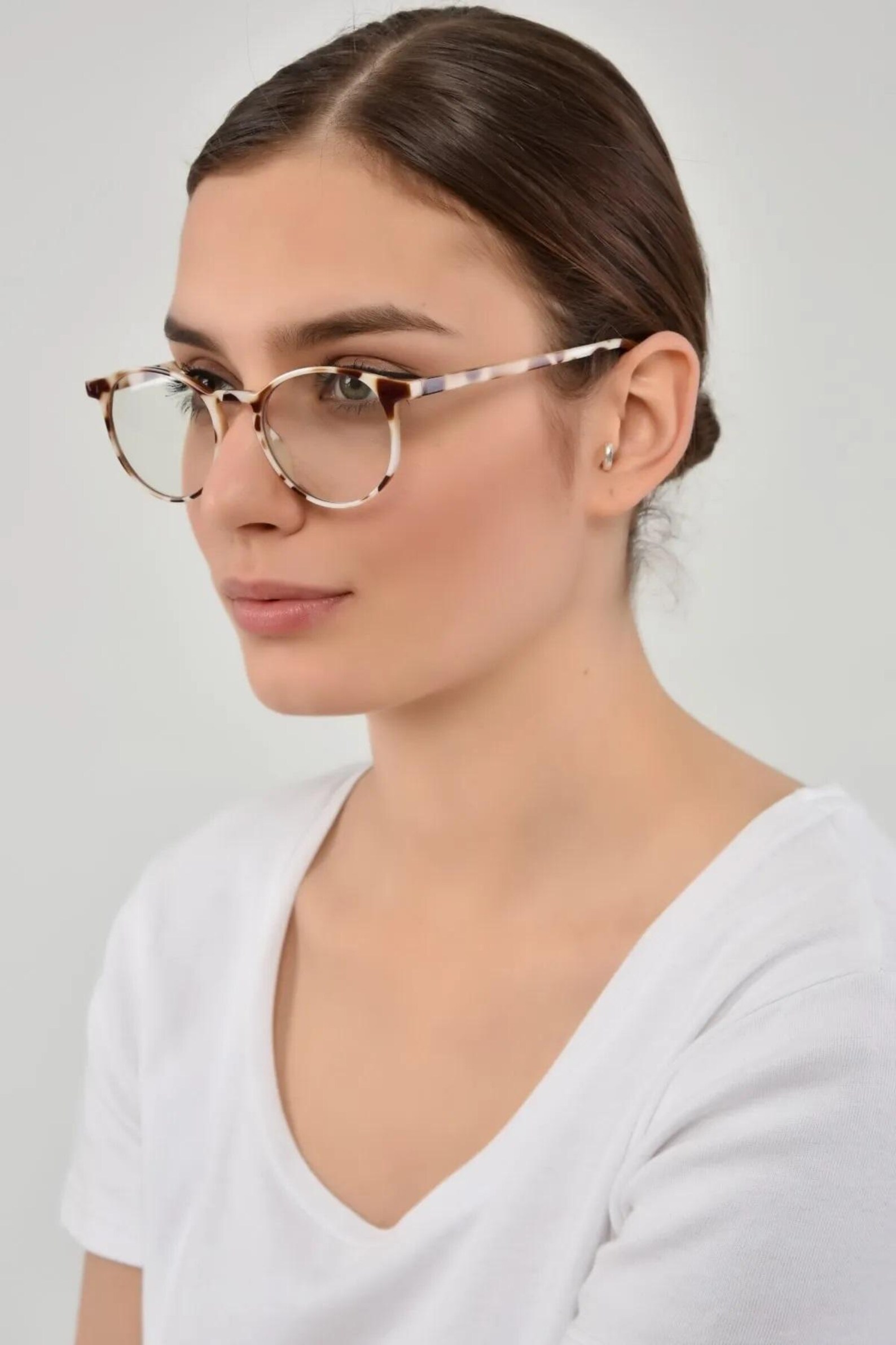 GAMA Milky Brown Unisex Blue Light Blocking Screen Glasses, Reading ...
