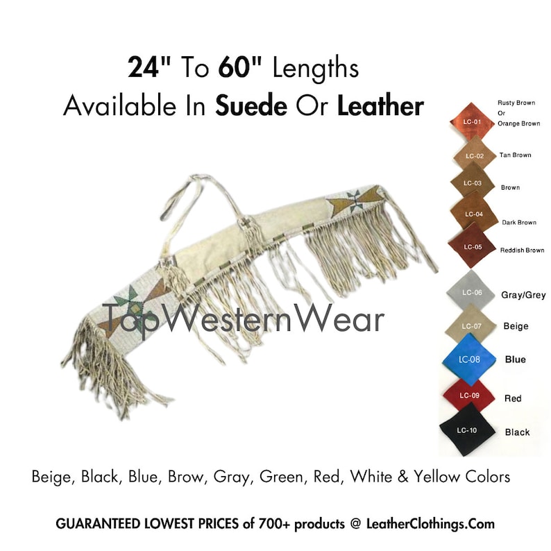 2460 Gun Covers Native American Indian Fringed Beaded Rifle Cover ...