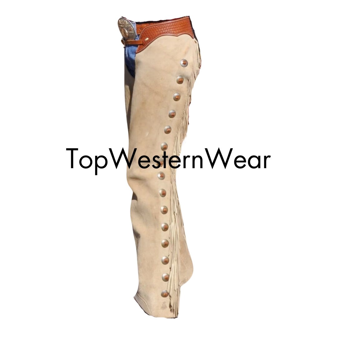 Brown Suede Chap | Western Rodeo Chap | Cowgirl Chap | Brown Suede ...