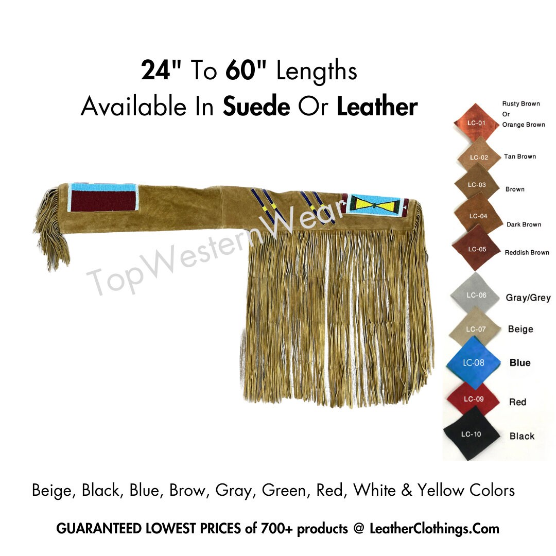 2460 Gun Covers Native American Indian Fringed Beaded Rifle Cover ...