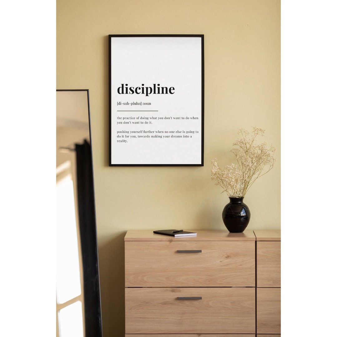 Discipline Wall Art Decor Digital Print - Etsy
