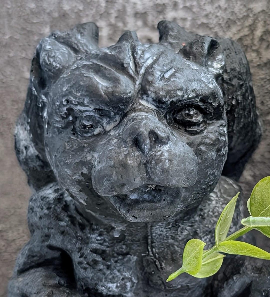 NEW** Handcrafted Concrete Painted Gargoyle/gremlin Figurine/statue - Etsy