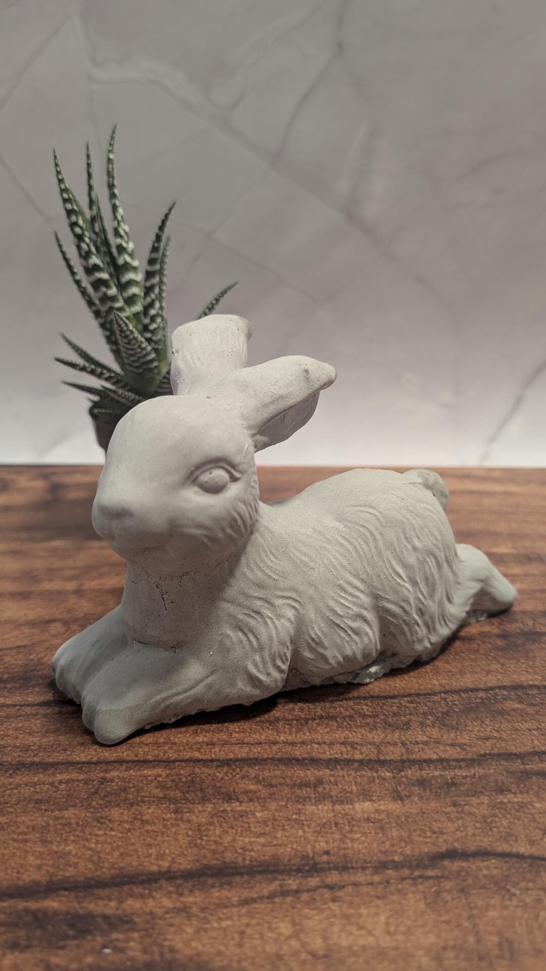 Handcrafted Concrete Laying Rabbit/bunny (thumper) - Etsy