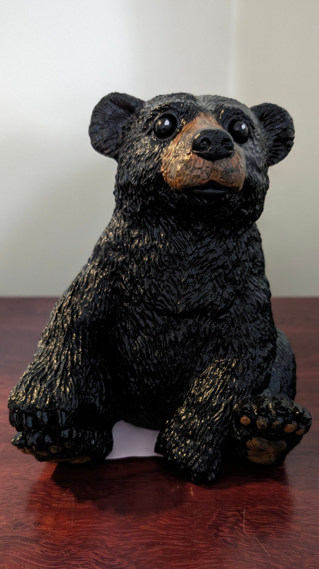 Handcrafted Concrete Baby Bear Statue - Etsy