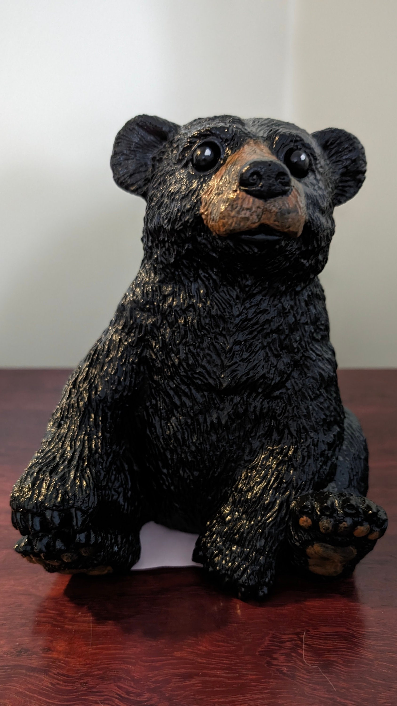 Handcrafted Concrete Baby Bear Statue - Etsy
