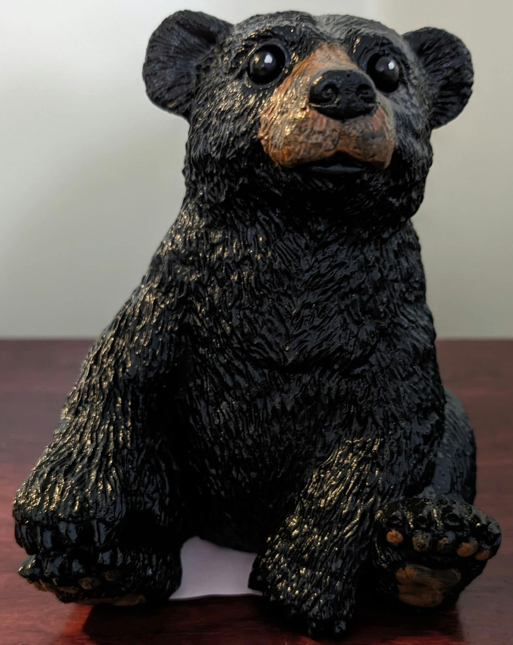 Handcrafted Concrete Baby Bear Statue - Etsy