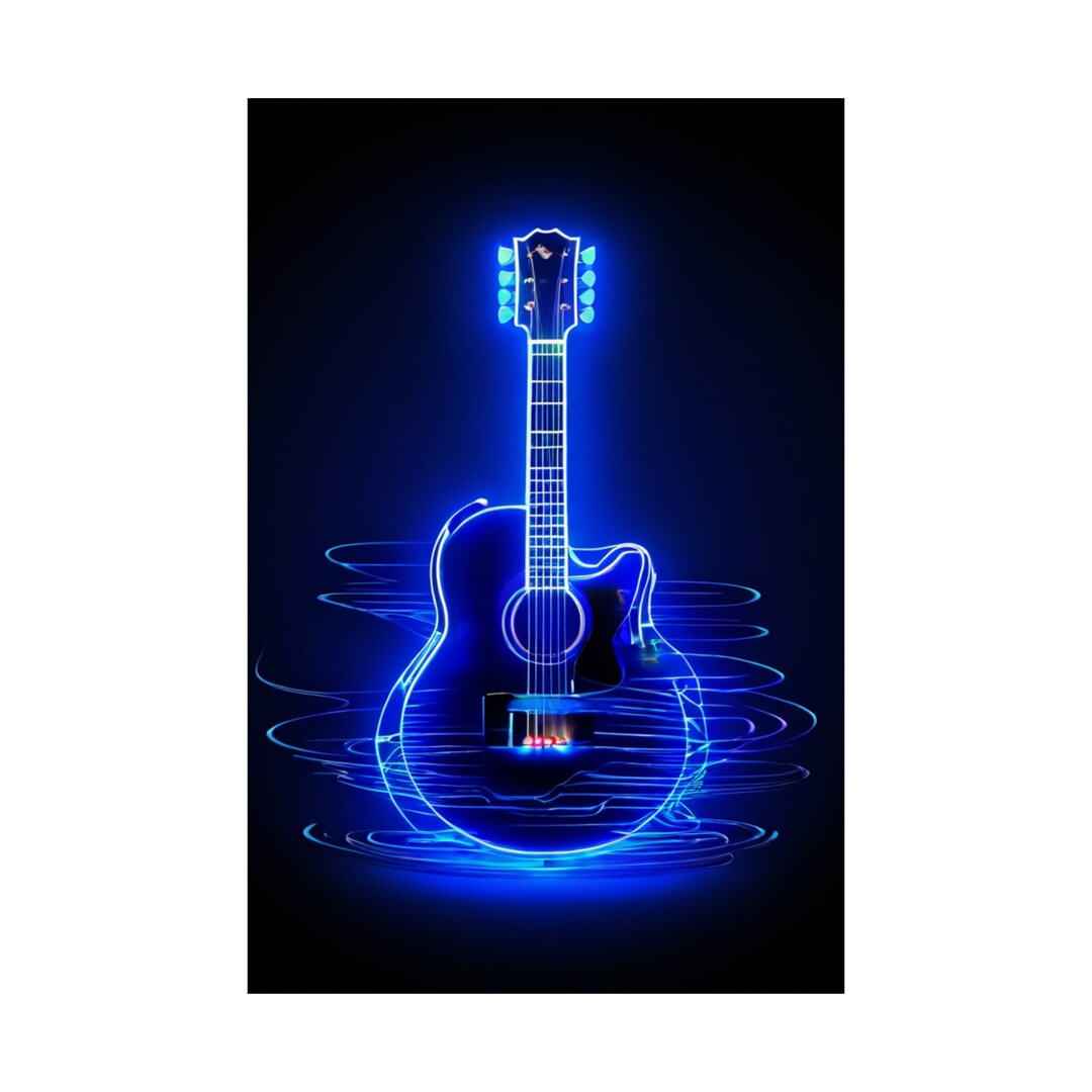 Guitar Art Guitar Poster Guitar Decoration Gift for Guitarist Electric ...