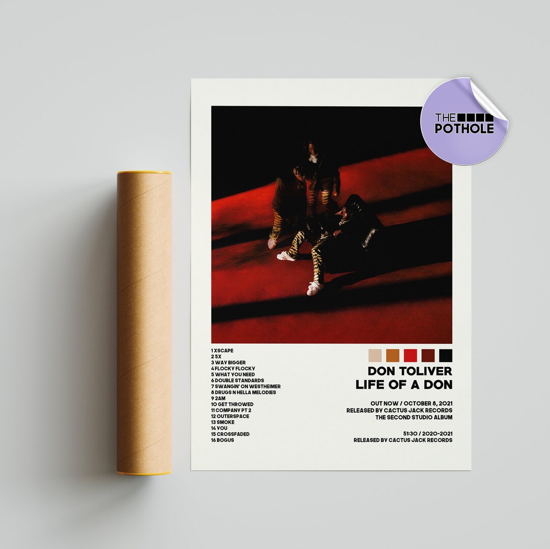 Don Toliver Posters / Life of a DON Poster, Tracklist Album Cover ...