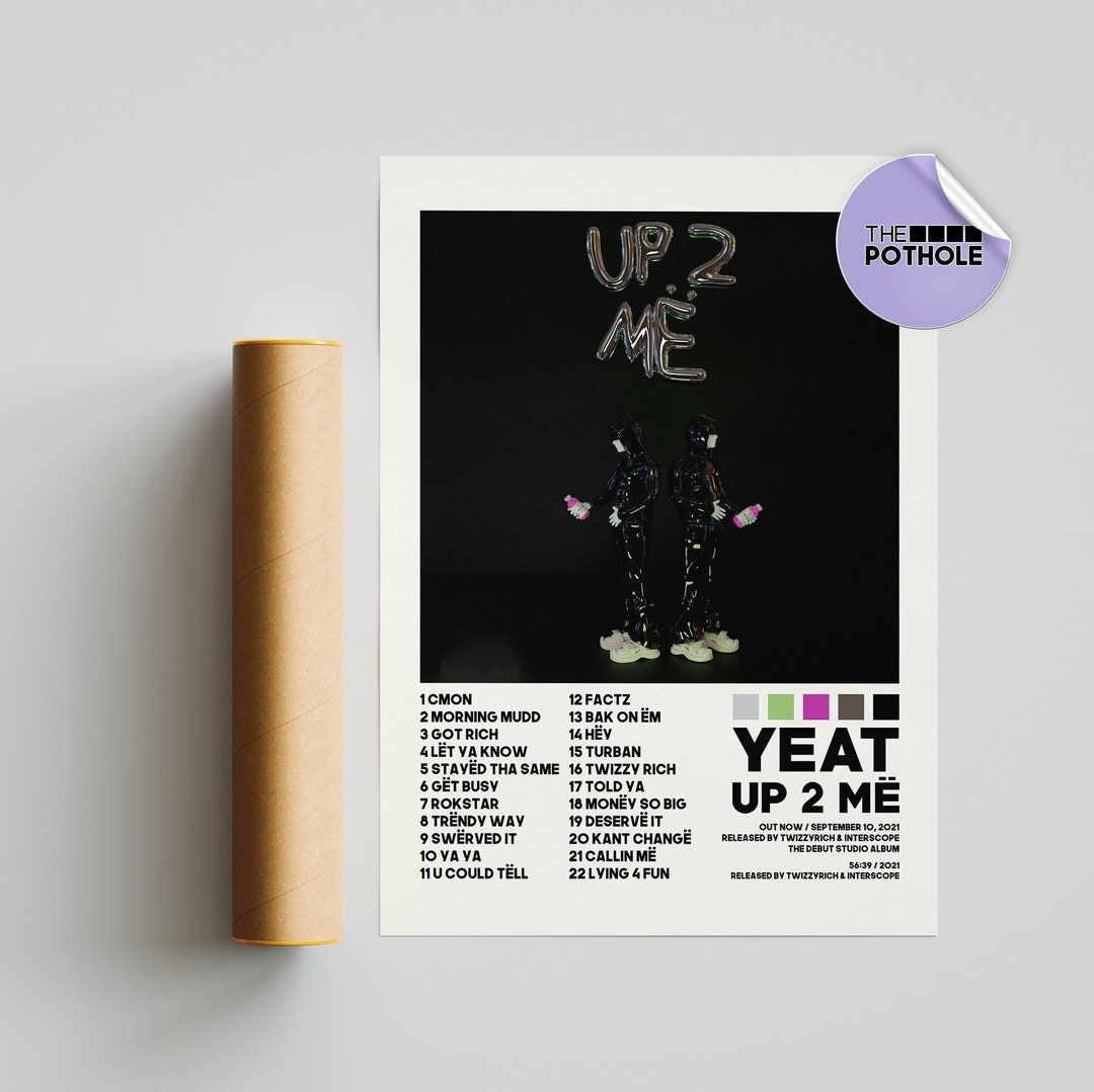 Yeat Posters / up 2 Me Poster, Album Cover Poster, Poster Print Wall Art, Music Band Poster ...