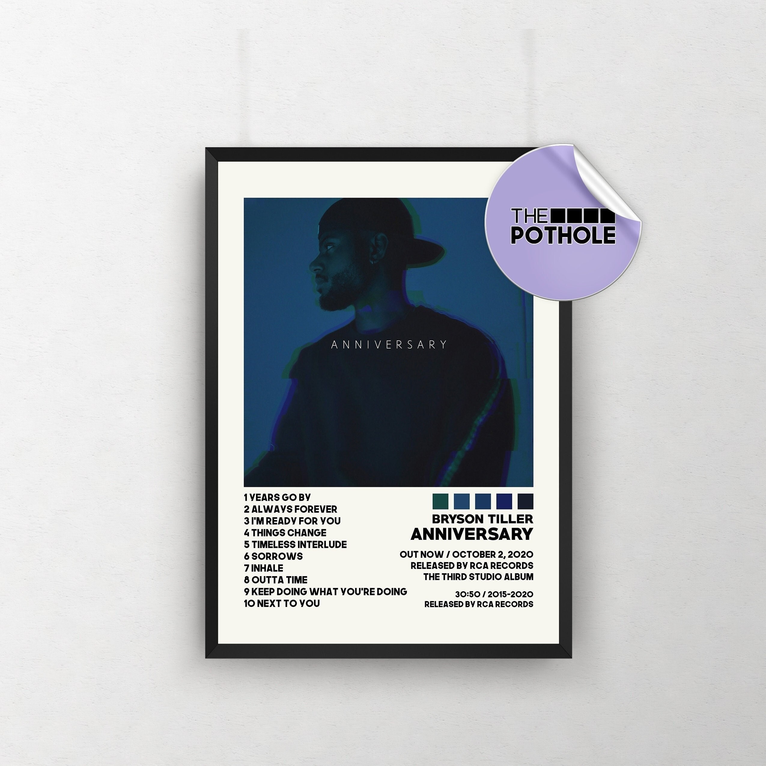 Bryson Tiller Posters / Anniversary Poster, Tracklist Album Cover ...