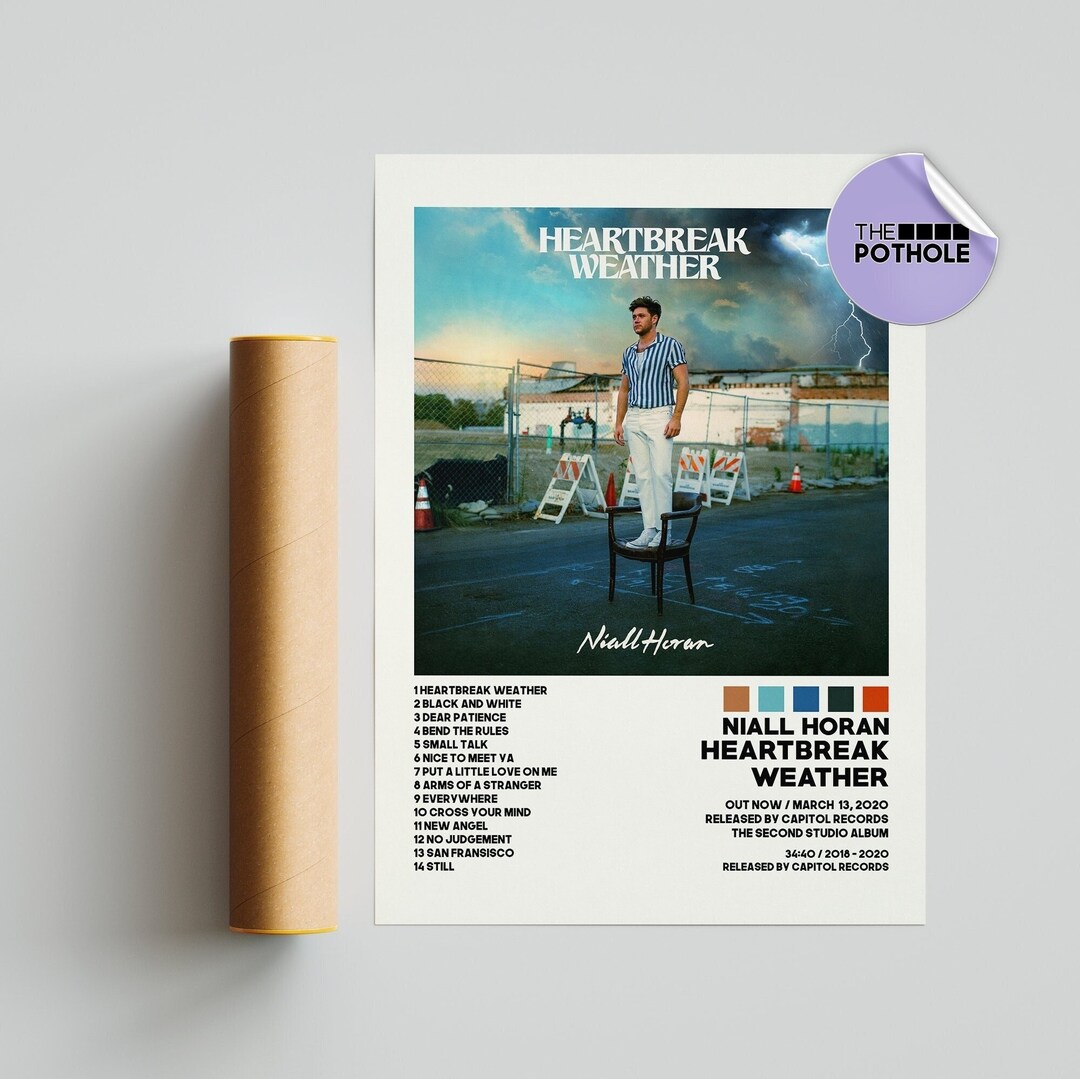 Niall Horan Posters / Heartbreak Weather Poster, Album Cover Poster ...