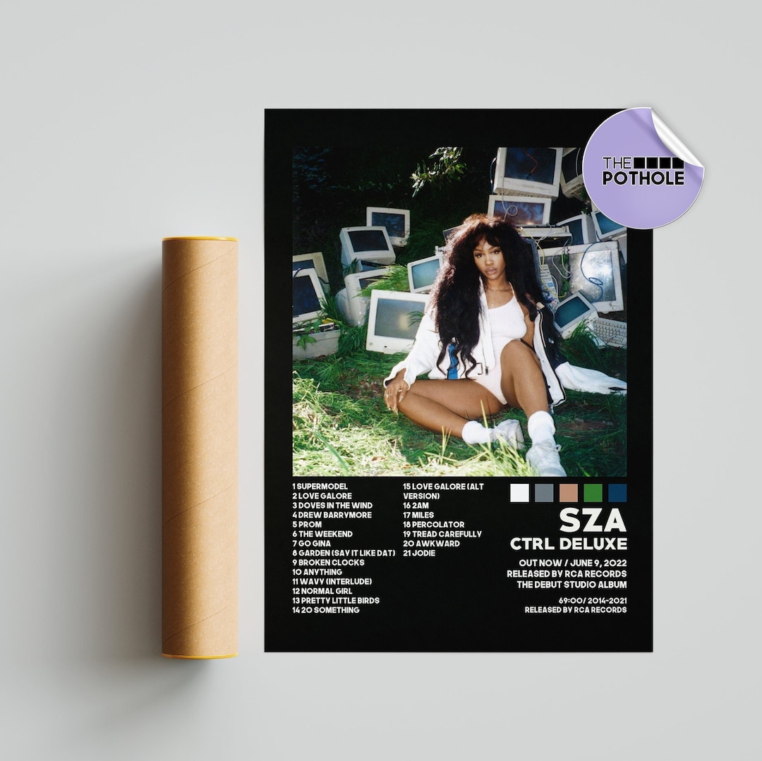 SZA Poster CTRL Poster SZA Ctrl Deluxe Tracklist Album Cover Poster ...