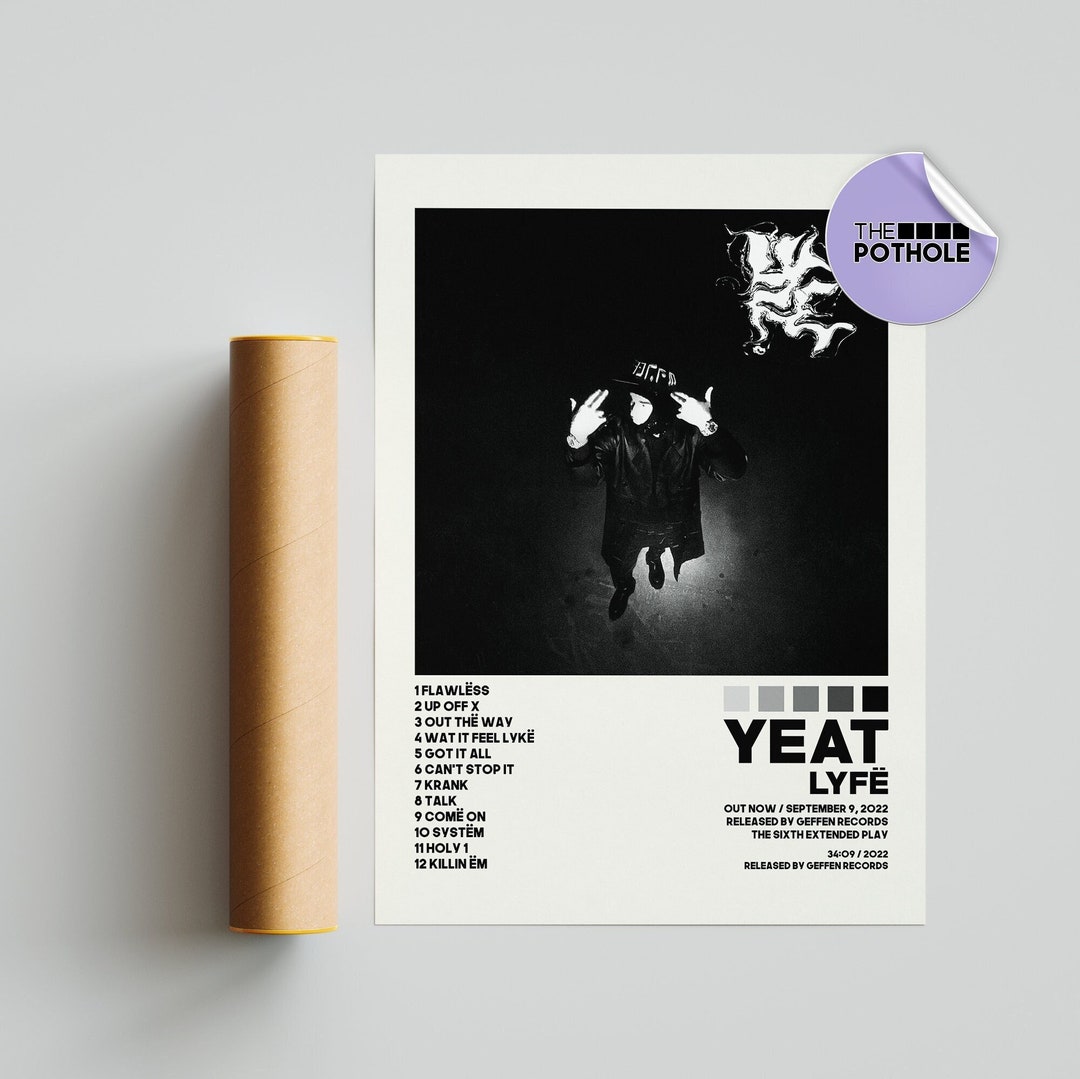 Yeat Posters / Lyfe Poster, Album Cover Poster, Poster Print Wall Art, Music Band Poster, Home ...