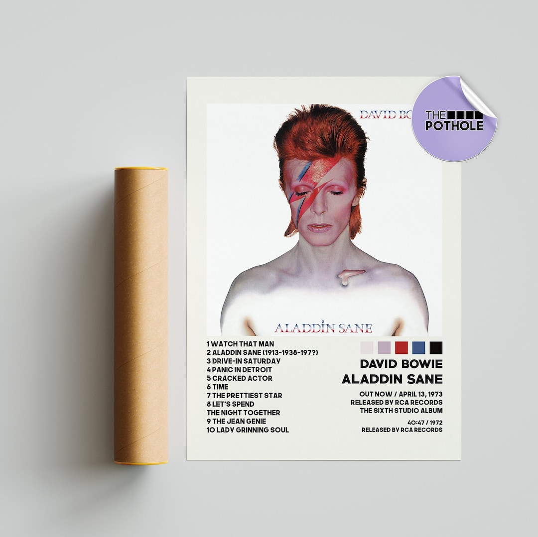 David Bowie Posters / Aladdin Sane Poster / Album Cover Poster, Poster ...