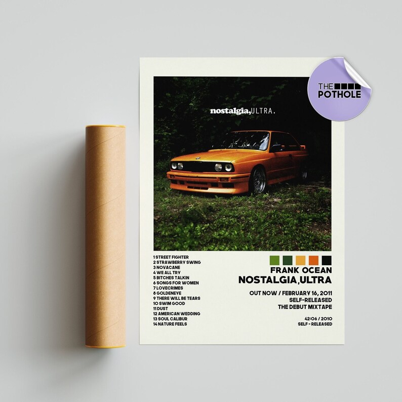 Frank Ocean Posters / Nostalgia Ultra Poster / Nostalgia Ultra ...