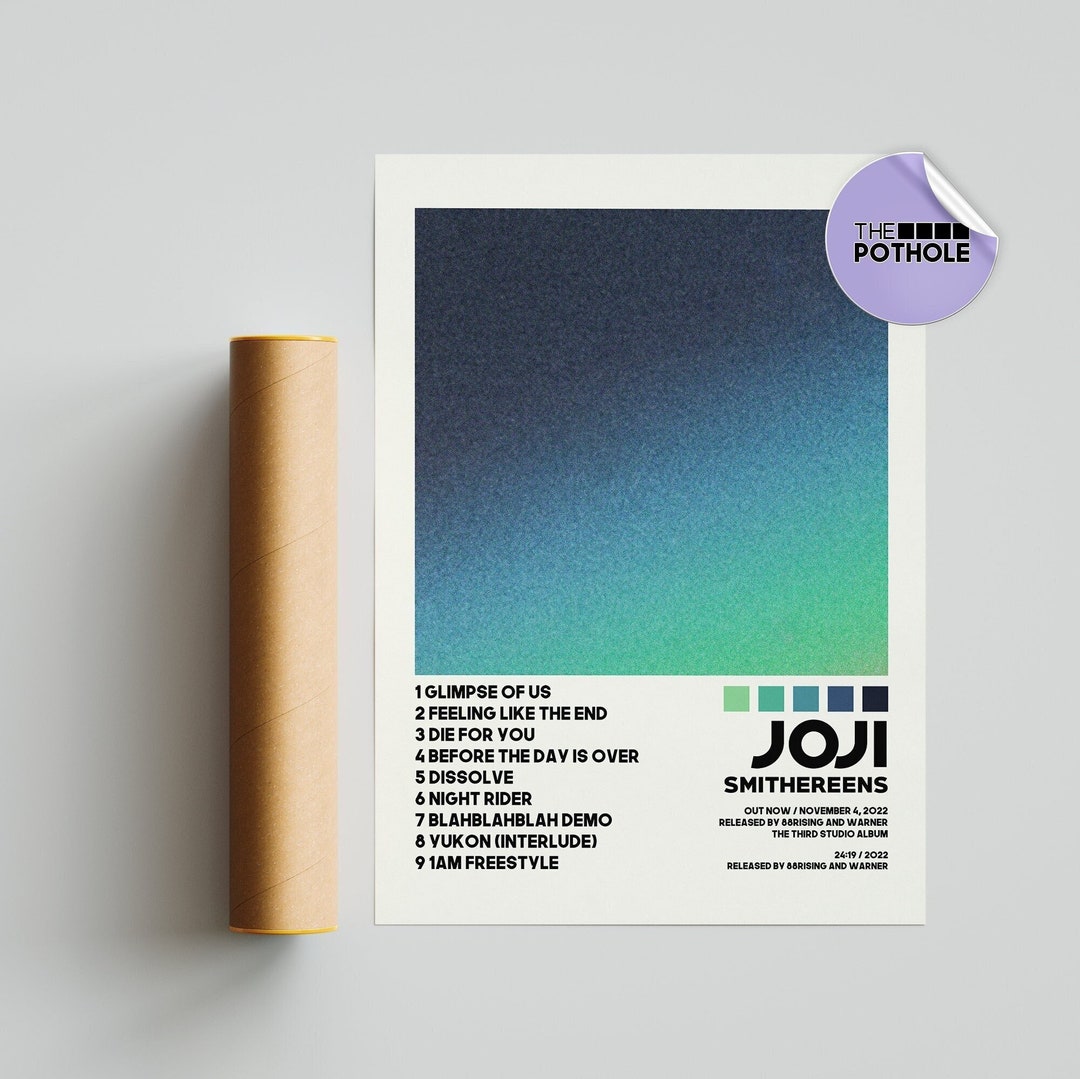 Joji Posters Smithereens Poster Joji Tracklist Album Cover Poster ...