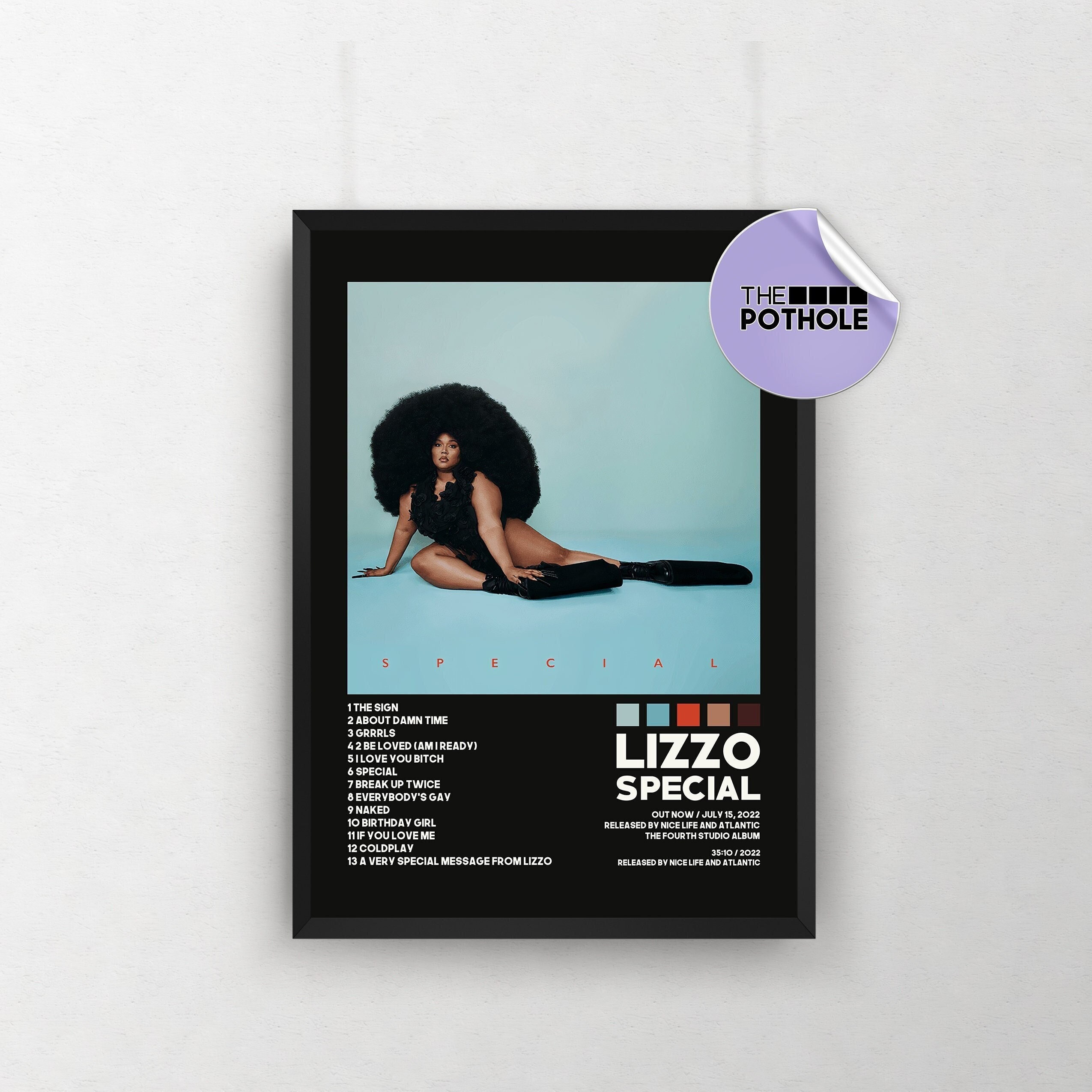 Lizzo Poster Special Poster Lizzo, Special, Tracklist Album Cover ...
