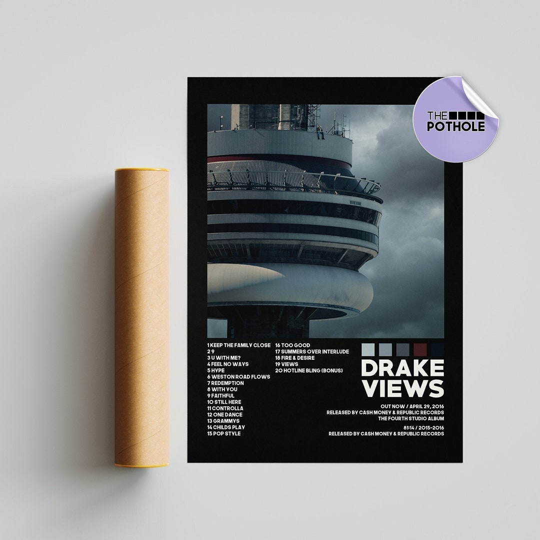 Drake Posters / Views Poster, Album Cover Poster Poster Print Wall Art ...