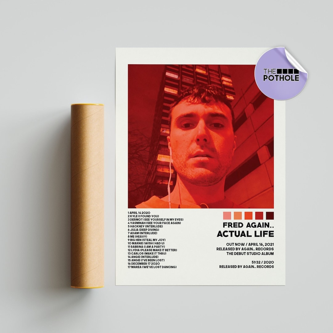 Fred Again.. Posters / Actual Life Poster / Album Cover Poster / Poster ...