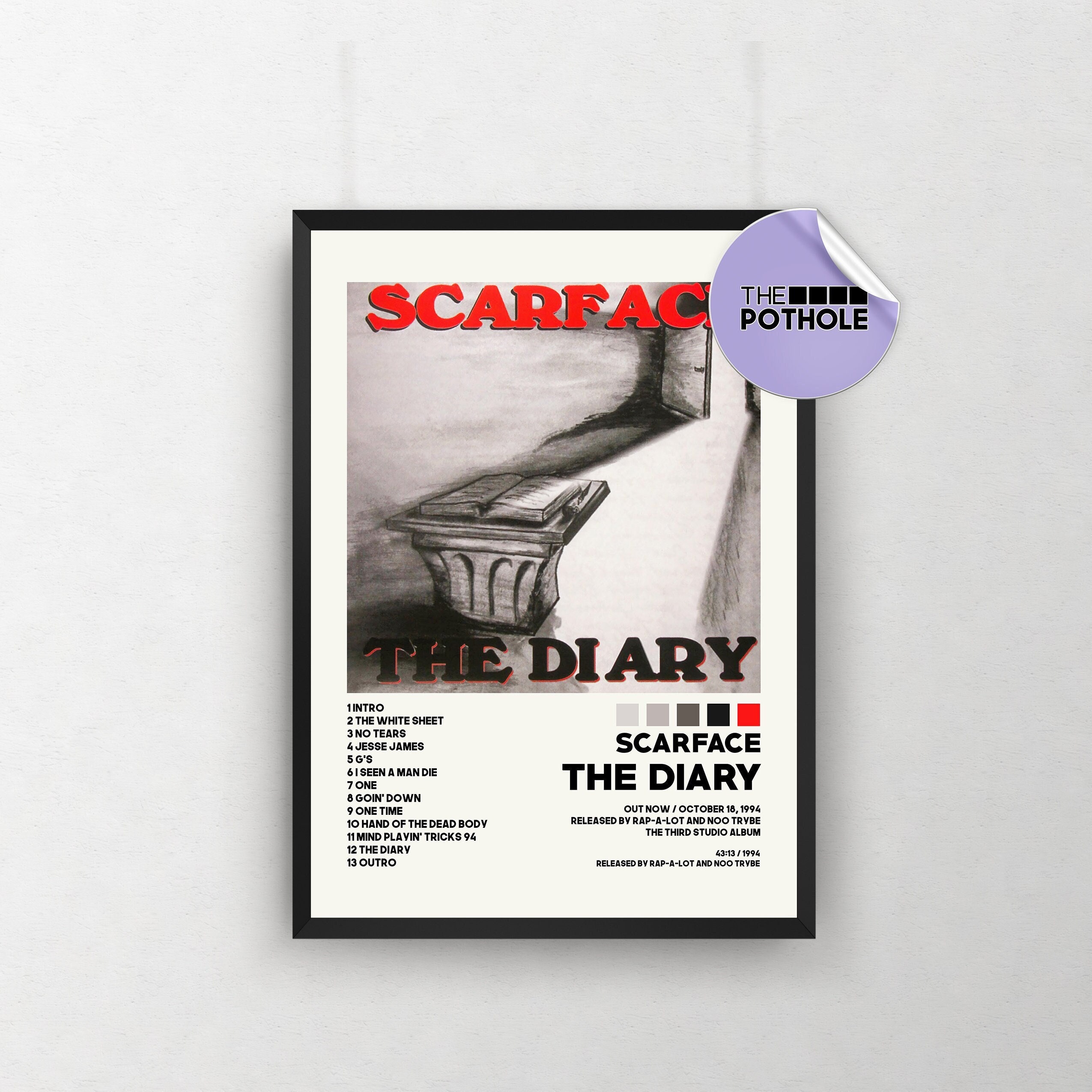 Scarface Posters / the Diary Poster / Scarface, the Diary / Album Cover ...