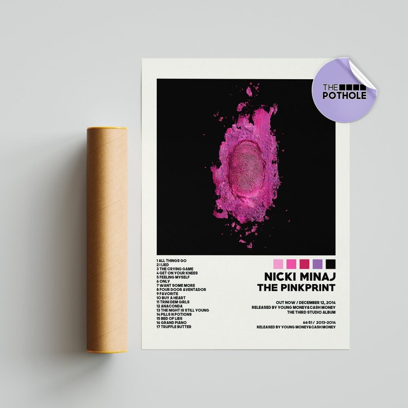 Nicki Minaj Posters / the Pinkprint Poster, Tracklist Album Cover ...