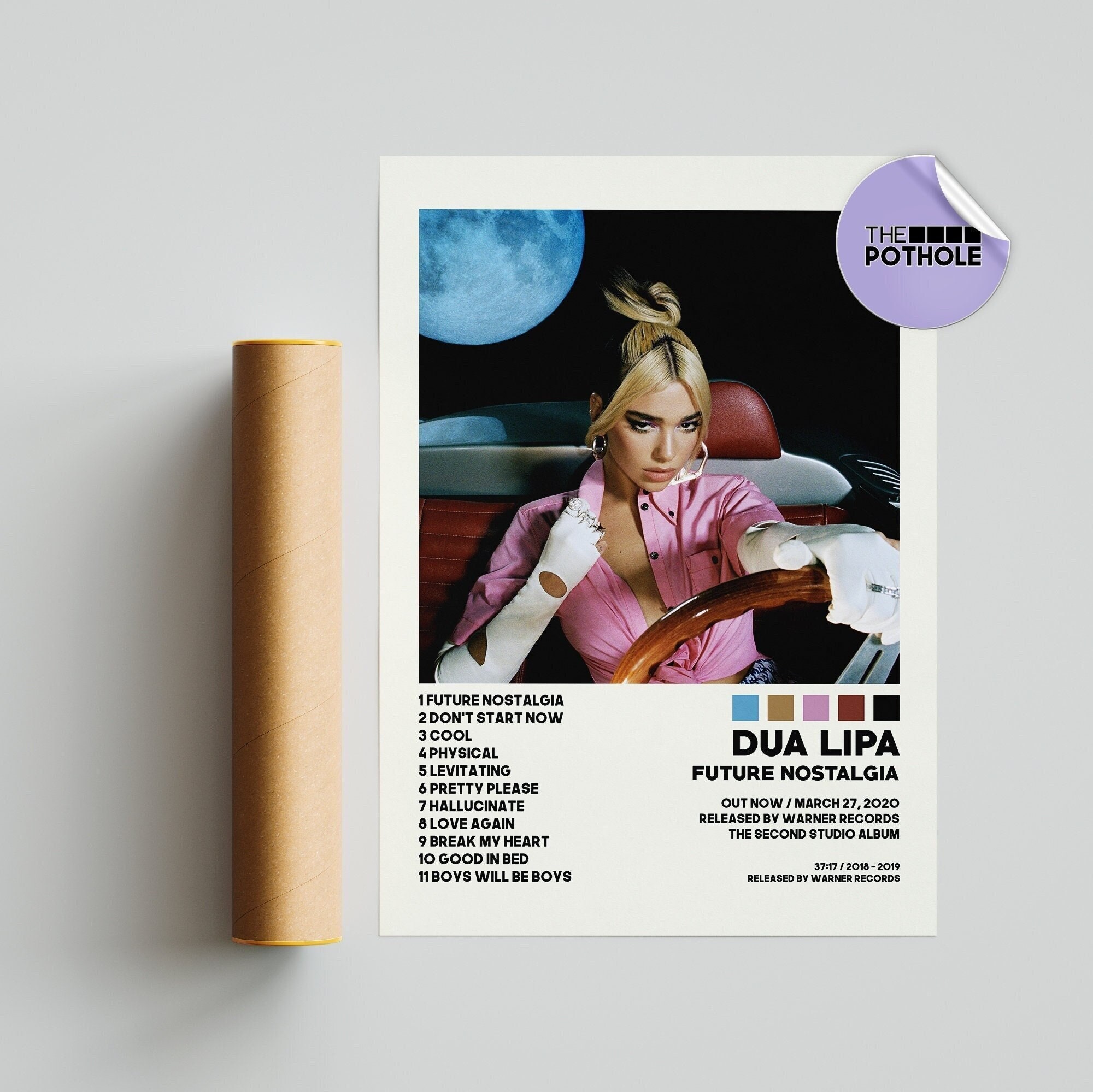 Dua Lipa Posters / Future Nostalgia Poster, Album Cover Poster, Poster ...