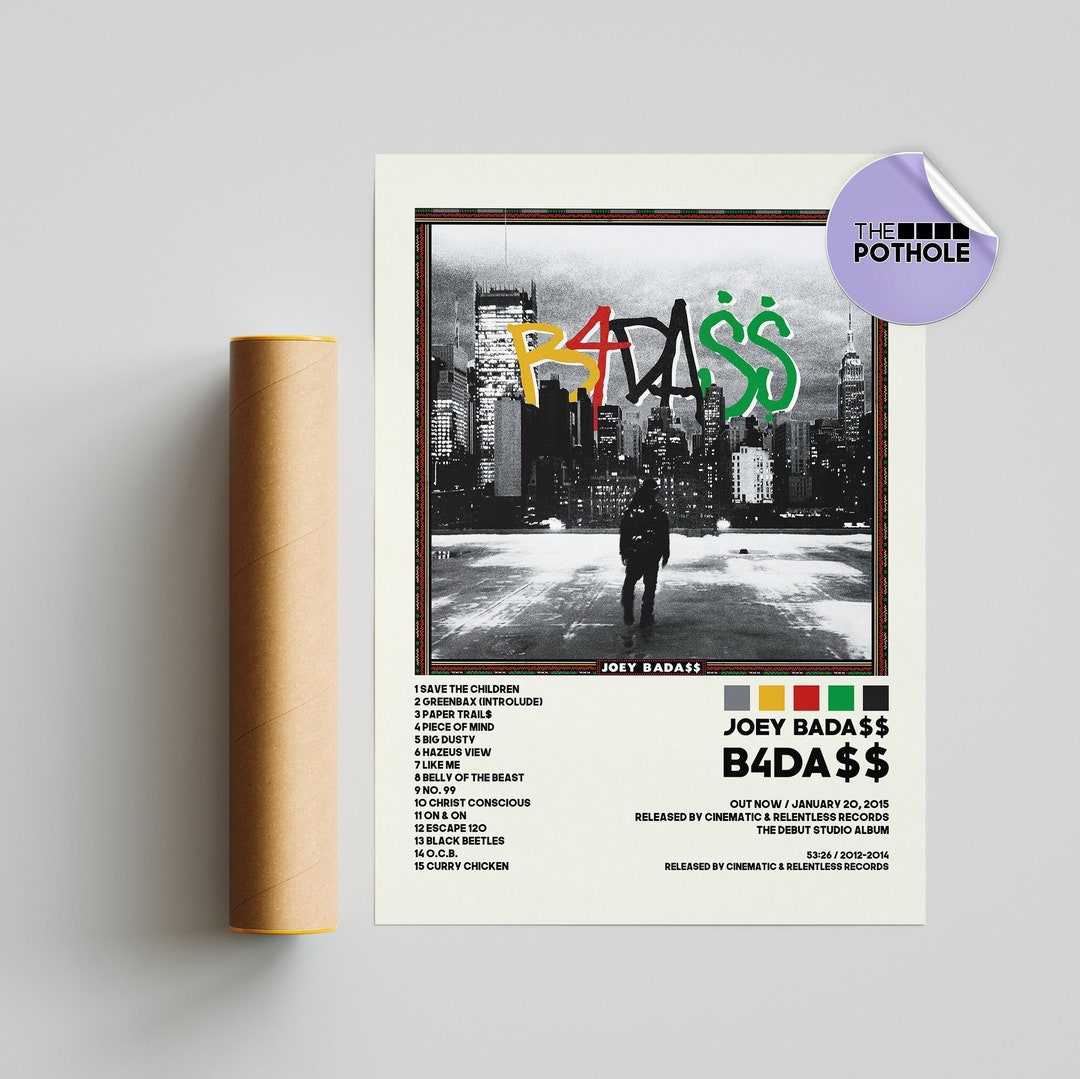 Joey Badass Poster / B4.DA.SS Poster / Album Cover Poster Poster Print ...