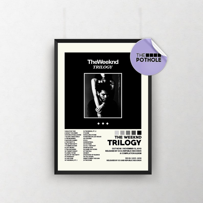 The Weeknd Posters / Trilogy Poster / the Weeknd, Trilogy, Album Cover ...