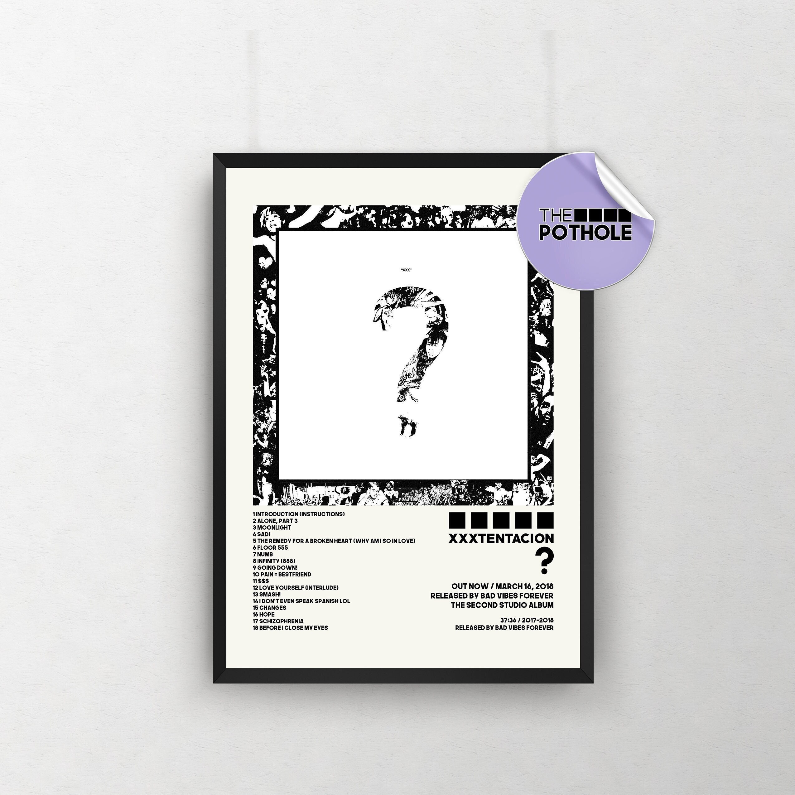 Xxxtentacion Posters / Poster / Young Thug, Punk / Album Cover Poster ...