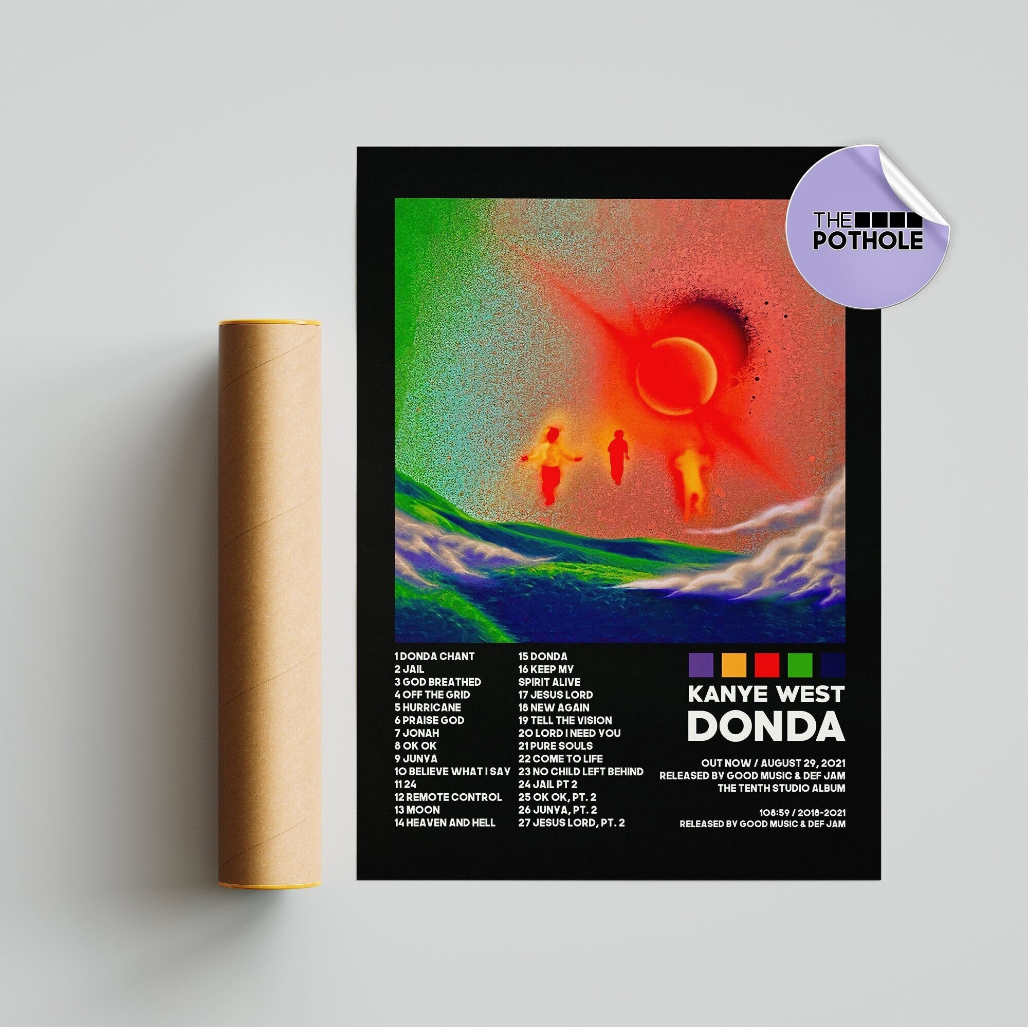 Kanye West Poster / Donda Poster / Album Cover Poster Poster Print Wall ...