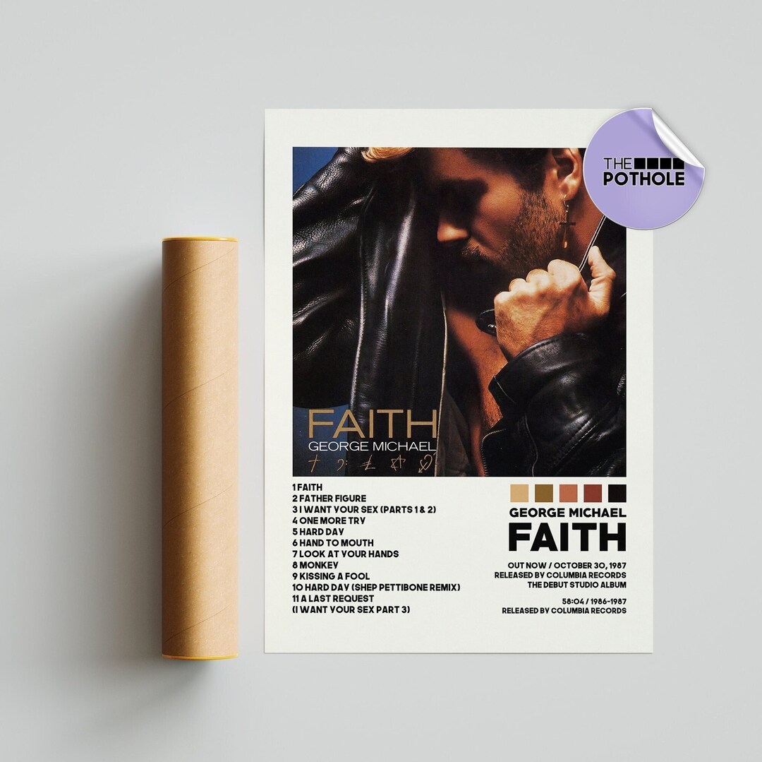 George Michael Posters / Faith Poster / Album Cover Poster, Poster ...