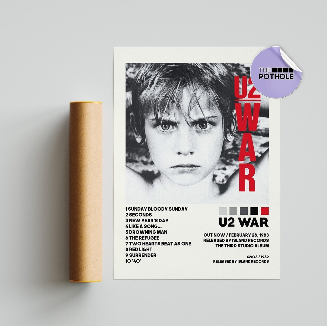 U2 Posters / War Poster / U2, the Joshua Tree, Album Cover Poster ...