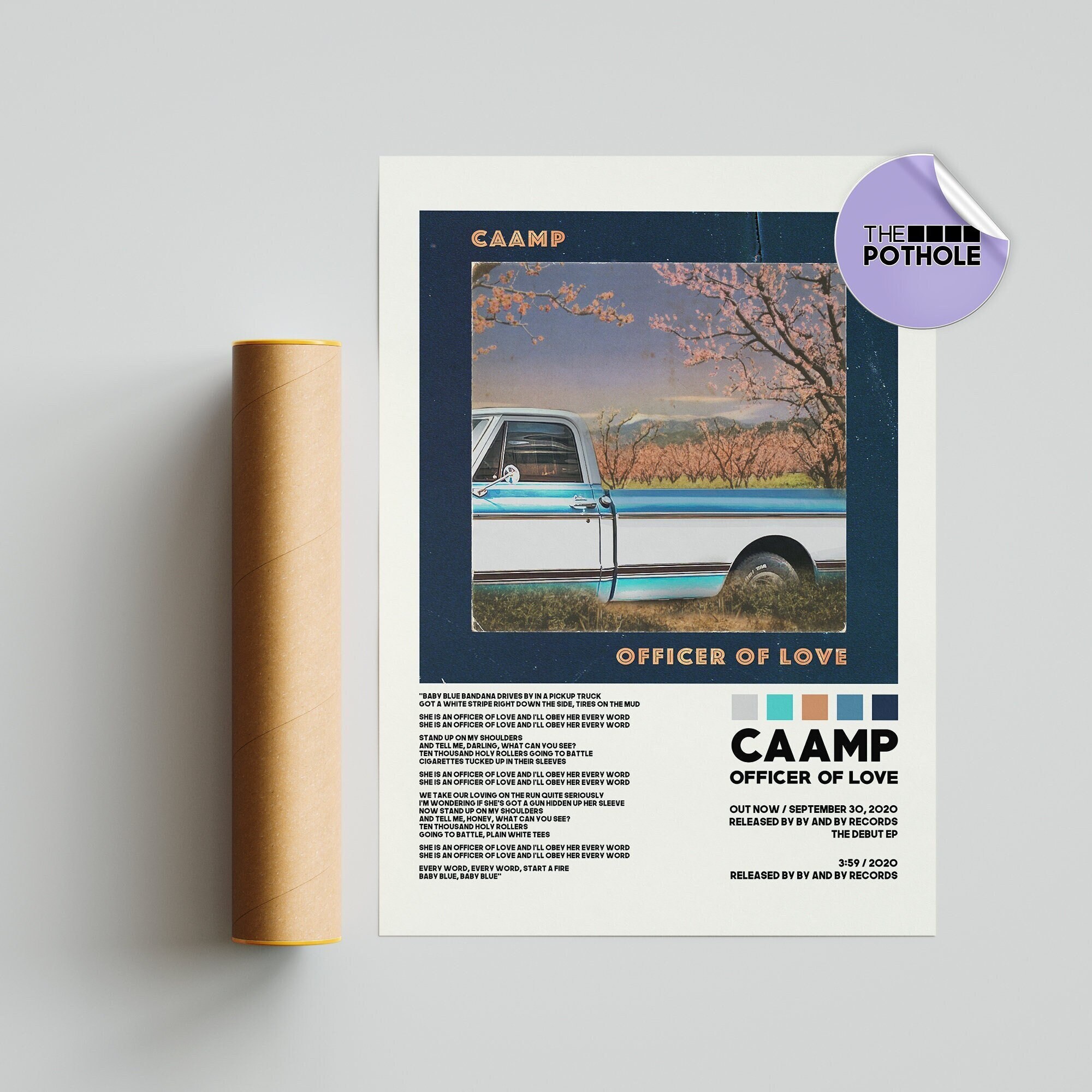 Caamp Posters, Officer of Love Poster, Caamp, Officer of Love Album ...