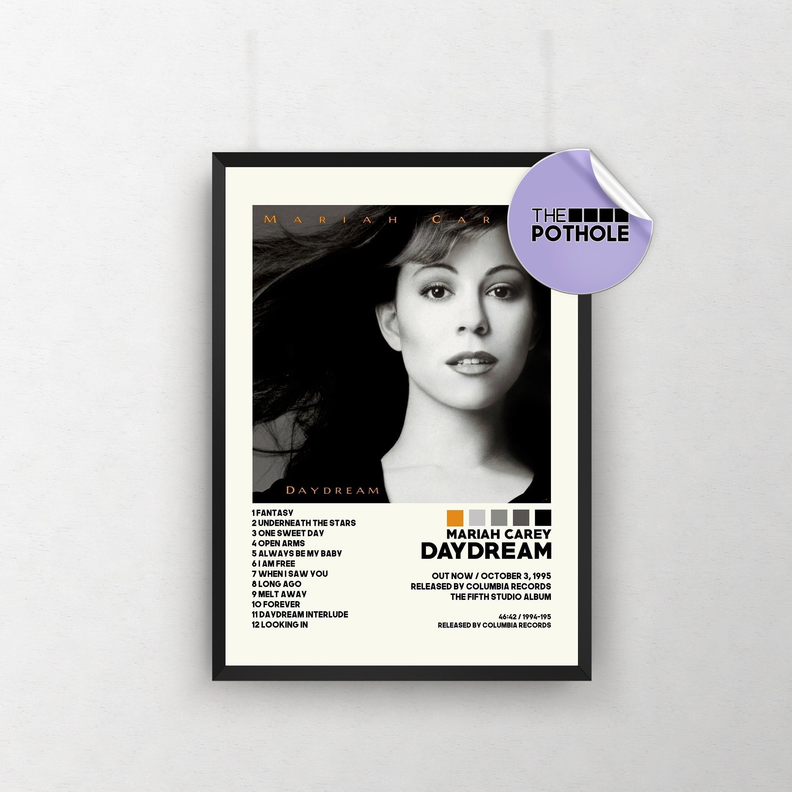 Mariah Carey Posters / Daydream Poster / Mariah Carey Daydream / Album ...