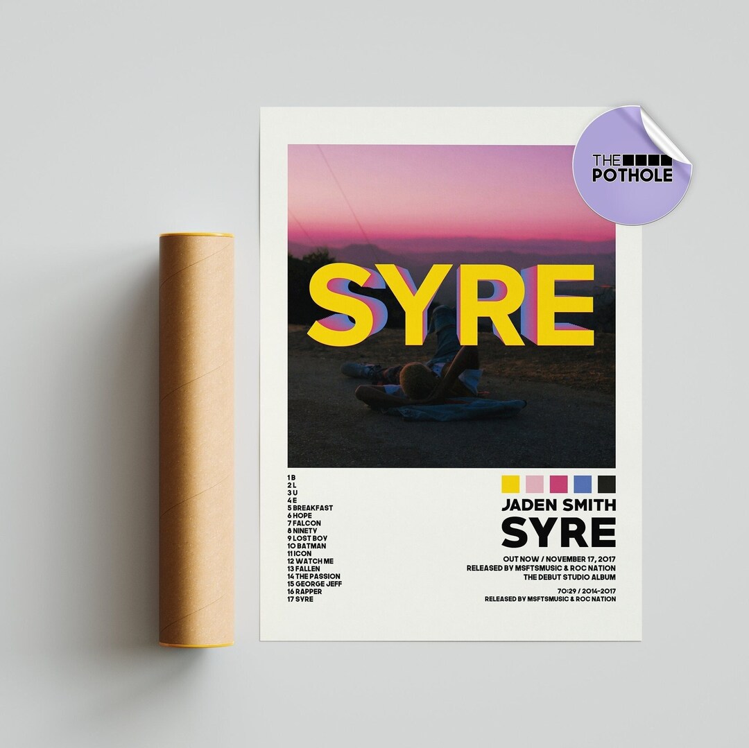 Jaden Smith Posters / SYRE Poster / Album Cover Poster Photo Poster Print Wall Art, Custom ...