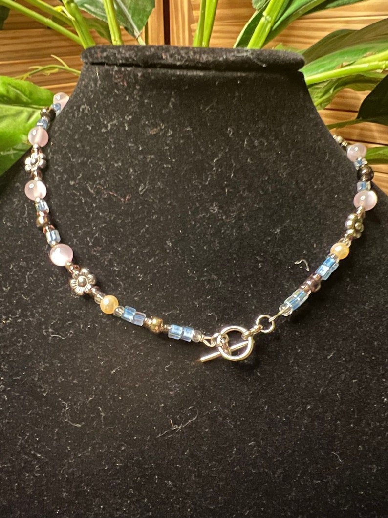 Beaded Loop Pendant Clasp Necklace - Etsy