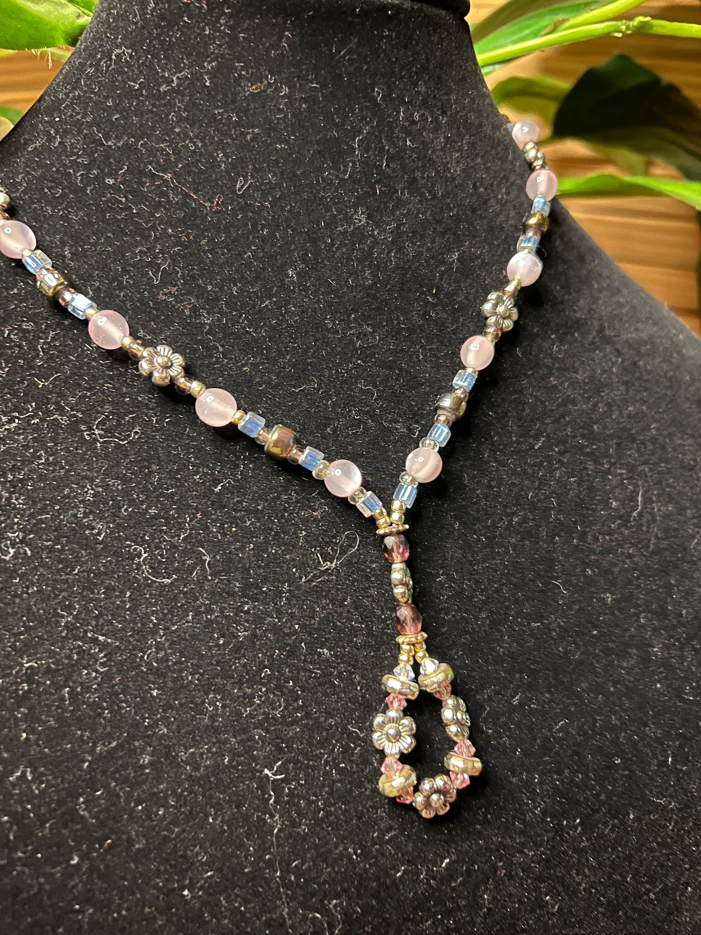 Beaded Loop Pendant Clasp Necklace - Etsy