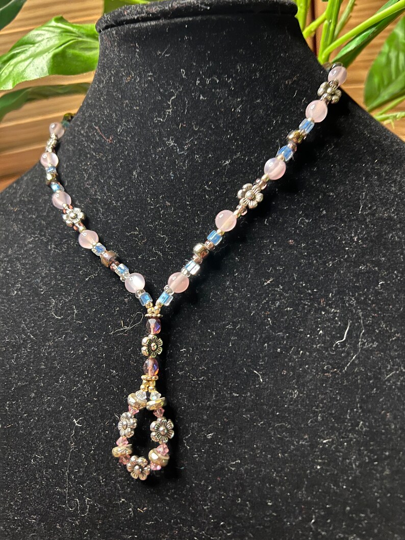 Beaded Loop Pendant Clasp Necklace - Etsy