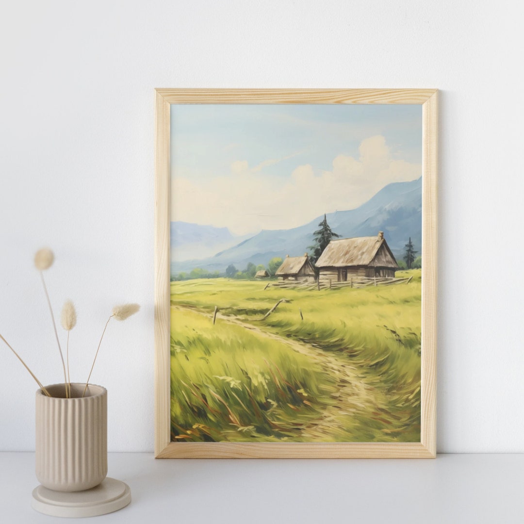 Barn on a High Meadow in the Bavarian Landscape in the Foothills of the ...