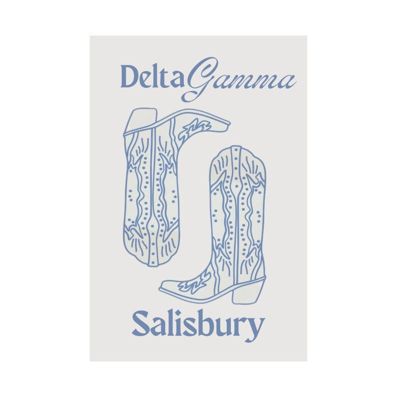 Salisbury University Delta Gamma Poster - Etsy
