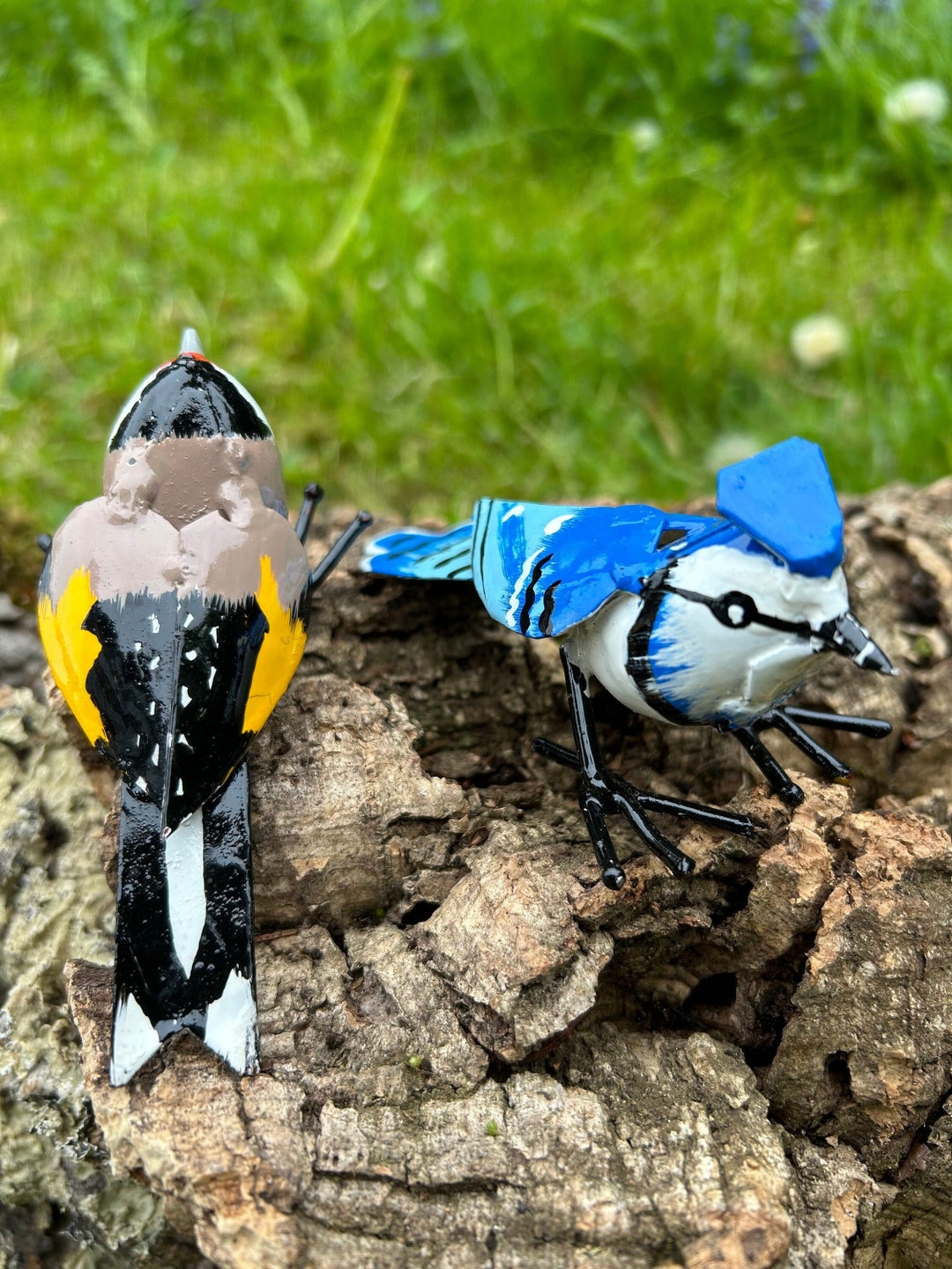 Goldfinch, Blue Jay, Gold Finch, Finch, Bird, Birds, Songbird, Metal ...