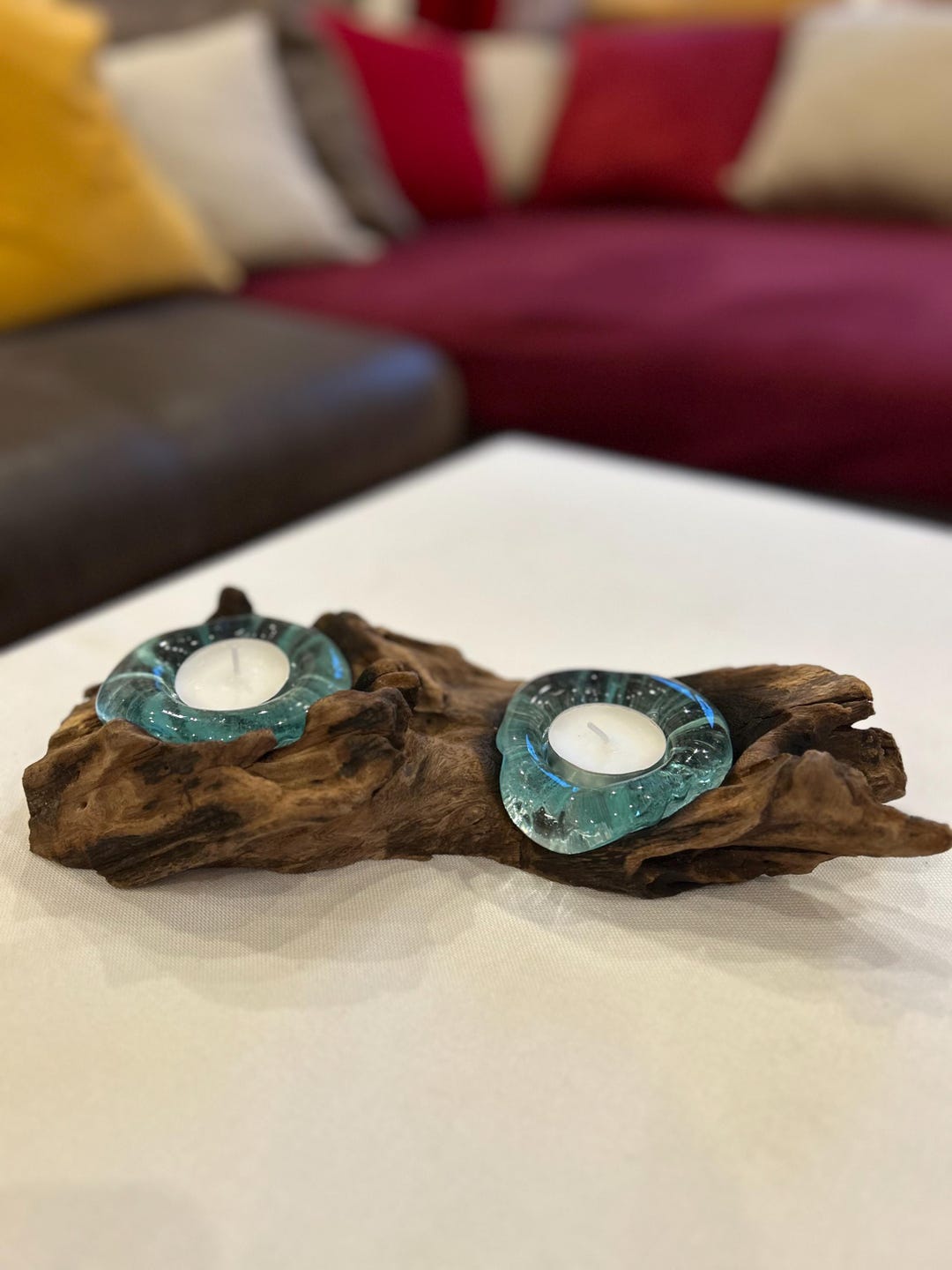 Tealight Root, Glass Root, Root Wood Tealight Holder, Root Wood Candle ...