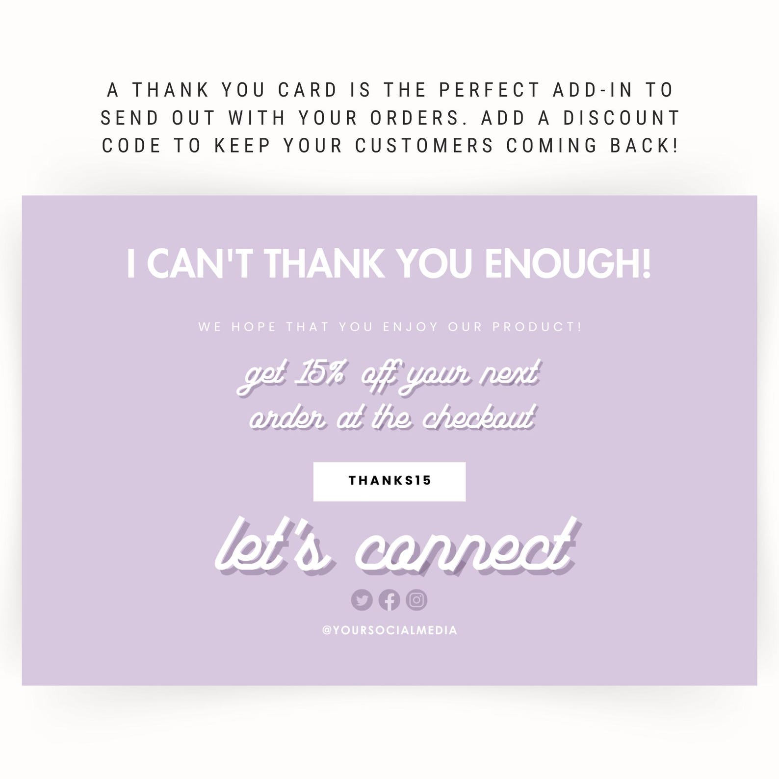 This Package is Happy to See You Too | Retro Business Thank You Card ...