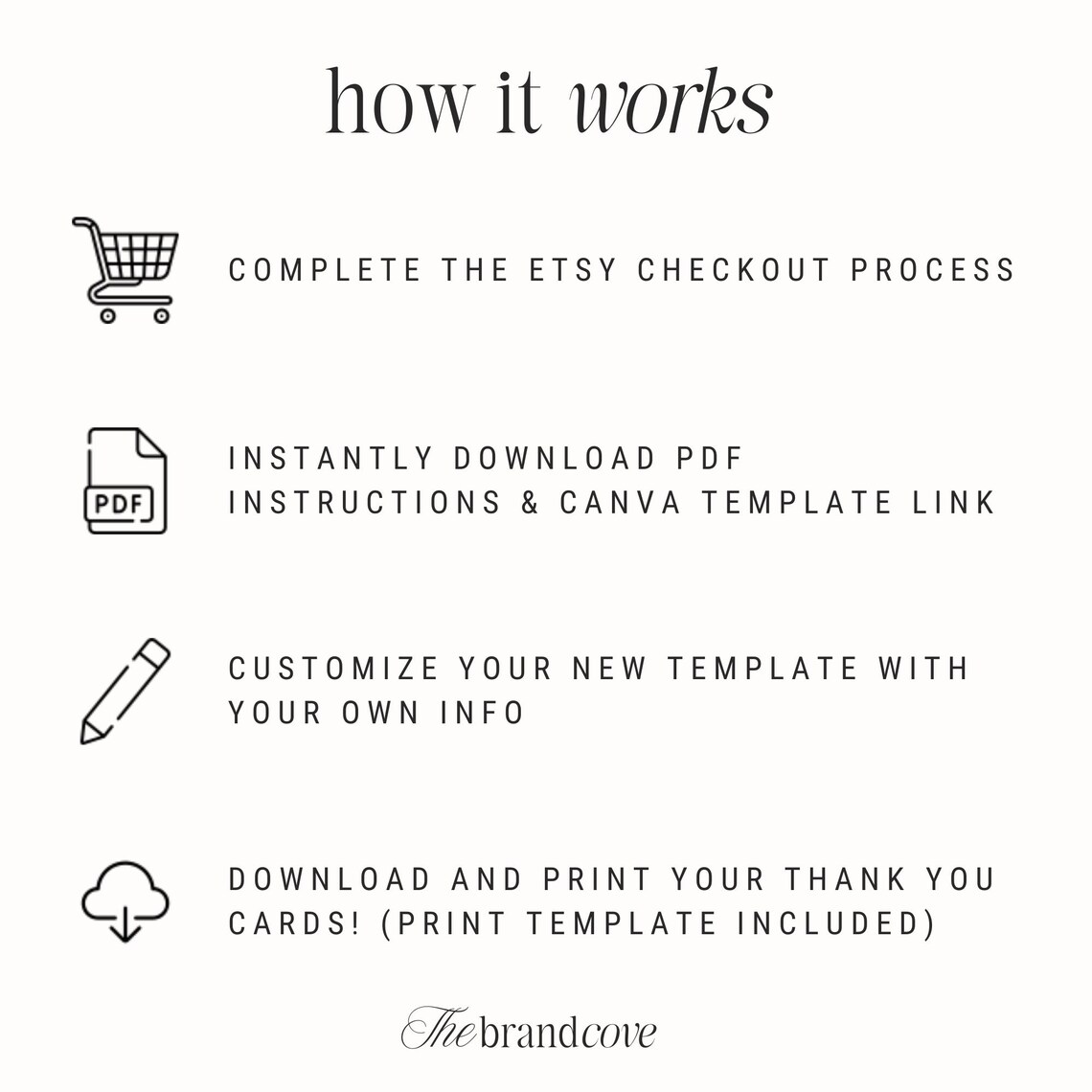 Thank You for Your Order Card Template | Retro Business Thank You Card ...