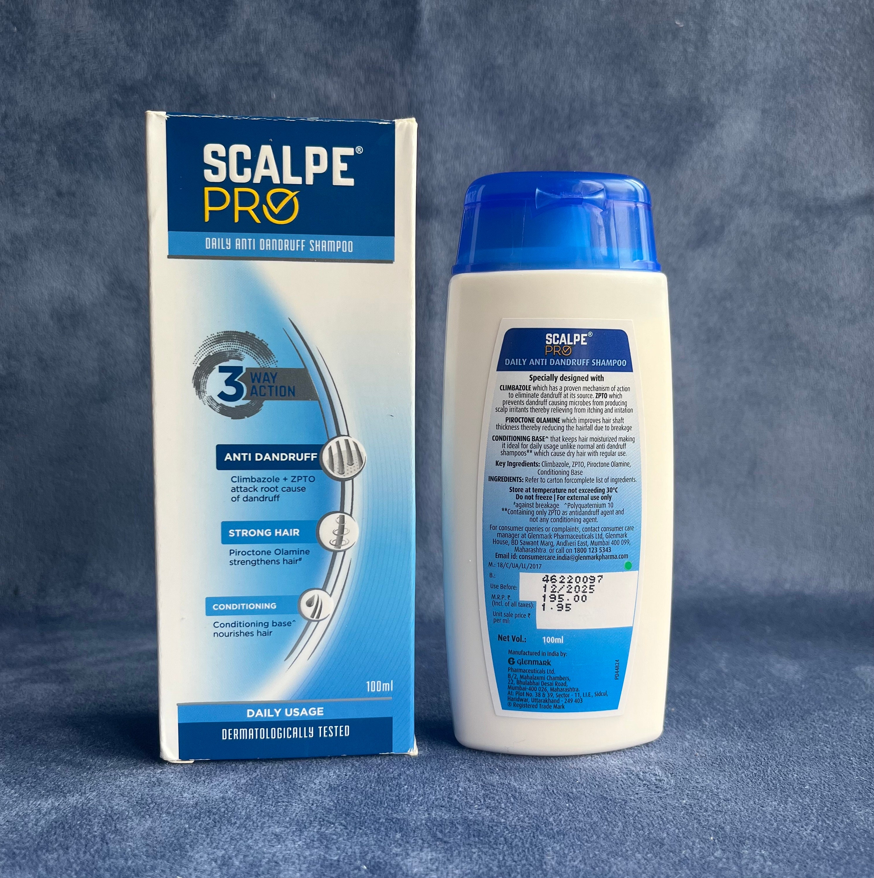 SCALPE Pro Anti DANDRUFF Shampoo With Climbazole Zpto 100 Ml UK Seller ...