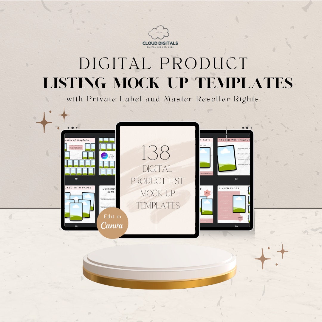 138 Mock up Templates for Product Listing With Freebies - Etsy